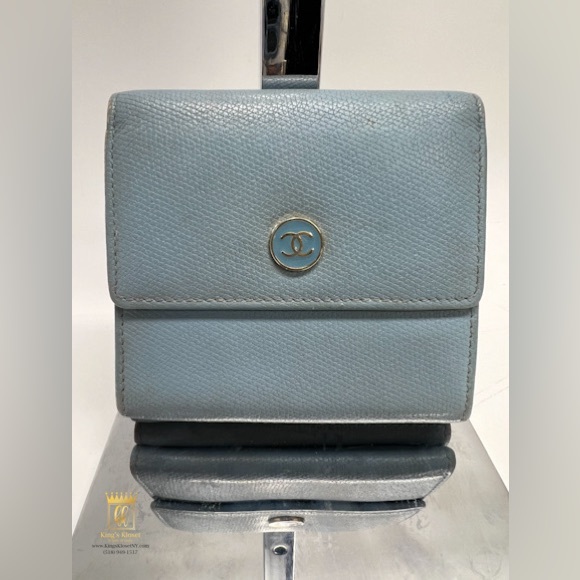 CHANEL | Bags | Chanel Button Compact Wallet | Poshmark